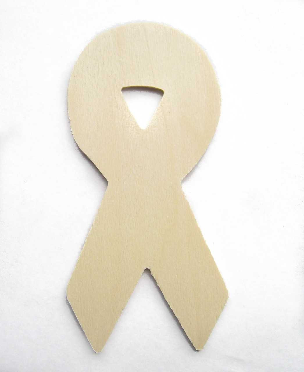 Wooden Ribbon Cutout | Wood Gift Tags