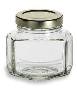 3.75 oz Oval Hexagon Glass Jars | Jars