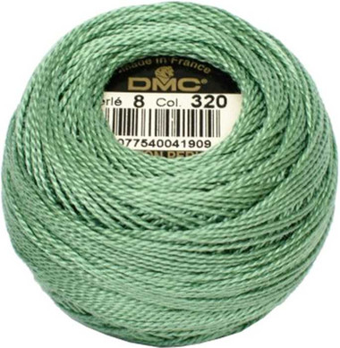 DMC Size 8 Perle Cotton Thread | 320 Md Pistachio Green Supplies