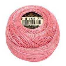 DMC Size 8 Perle Cotton Thread 776 Md Pink Supplies