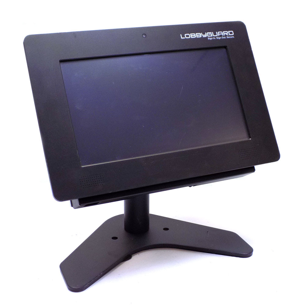 Pitney Bowes LobbyGuard Scout Visitor Managment Kiosk w/ DL/Barcode Scanner