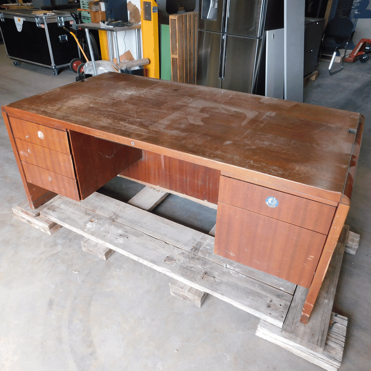 Kimball Wooden Executive Desk 6 Wide x 36 Deep w File Drawer 6 x36