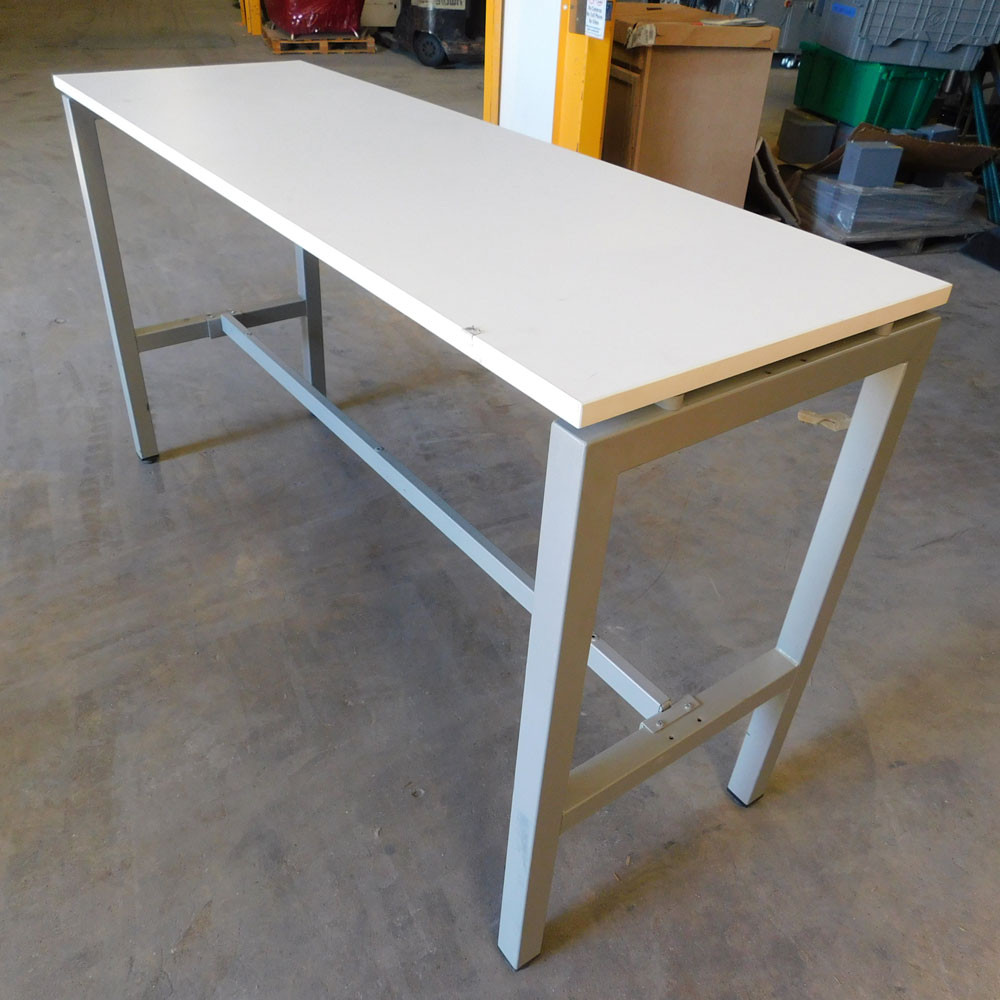 Performance Elements 42" High Standing Bistro Table 6' L x 24" D White