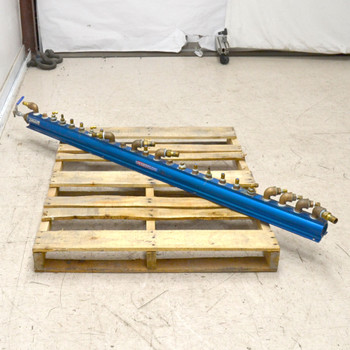 Burger & Brown Smartflow 2-1/2" Blue Aluminum 24 1-1/4"--NPT Port Water ...