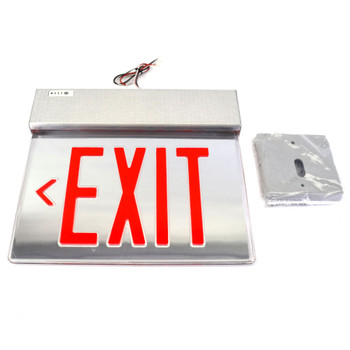 Chloride ER45VXLSR ER45VXLSC2RMLR LED Edge-Lit Mirrored 2-Side Exit ...