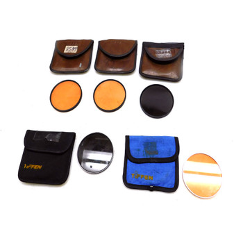Tiffen 85N9 Series 9 Camera Filters (4) and Wratten 85 (1) 3.25"