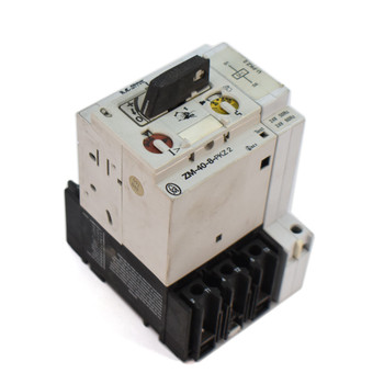 Moeller ZM-40-8-PKZ 2 Manual Motor Starter w/ U-PKZ 2 Under Voltage ...