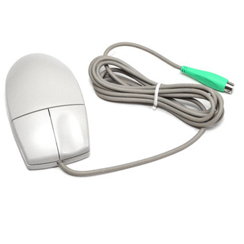 M-S34 Vintage Trackball Mouse 2-Button Mechanical PS/2