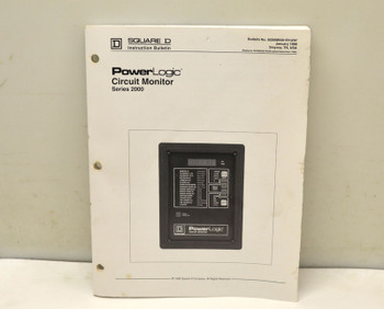 Square D PowerLogic Circuit Monitor Installation Manual Maintenance ...