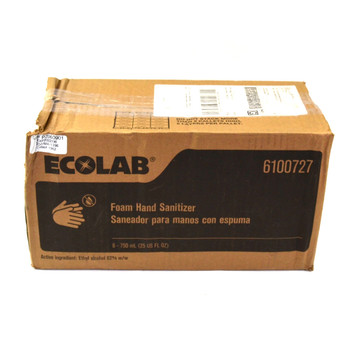 Ecolab 6100727 750ml (25 US fluid oz) Foam Hand Sanitizer Exp. 6/2022 ...