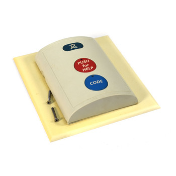 Rauland R4KPB22 Dual Push Button Station 15.5VDC w/ Wallmount Plate and ...