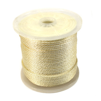 Uline S-12867 Solid Braided Nylon Rope 1/4" x 500 Ft White, 1,150 lb ...