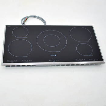 Fagor IFA-90AL 5-Burner Black Glass-Top Induction Cooktop Hob Stainless ...