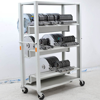 Universal 4796 8mm 12mm 16mm Reel Chip Feeders (67) with Storage Cart