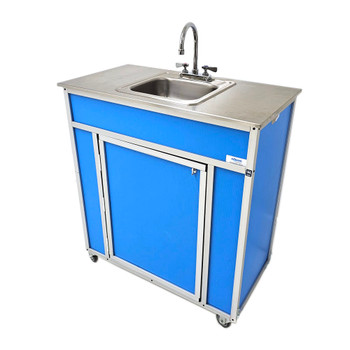 Monsam NS-009SS Stainless NSF Single Basin Self-Contained Portable Sink ...