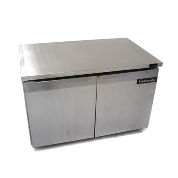 Continental Refrigerator SW48 48" Undercounter Stainless 2-Door