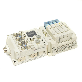 SMC Valve Assembly w/ EX600-ED3, EX600-DXPD, EX600-SEN3, & 4 SY5200-5U1 ...