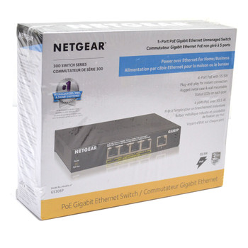 Netgear GS305P 5-Port Gigabit Ethernet Unmanaged Switch
