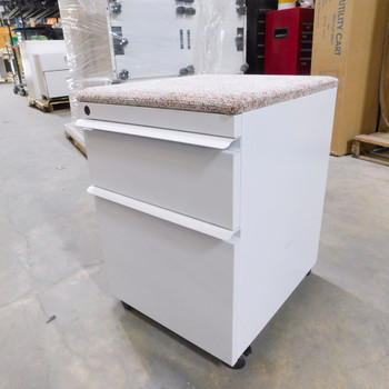 Knoll Calibre Mobile Cushion Top Pedestal Cabinet 15" W x 17" D x 21" H