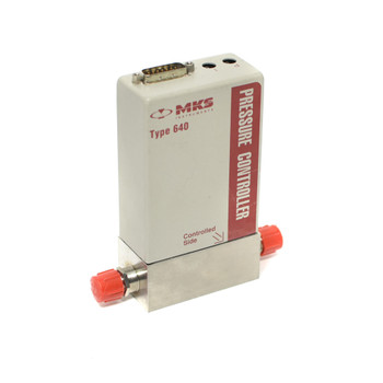 MKS 640A-13581 640 Pressure Controller 1/4" VCR 10 Torr 15VDC 200mA In ...