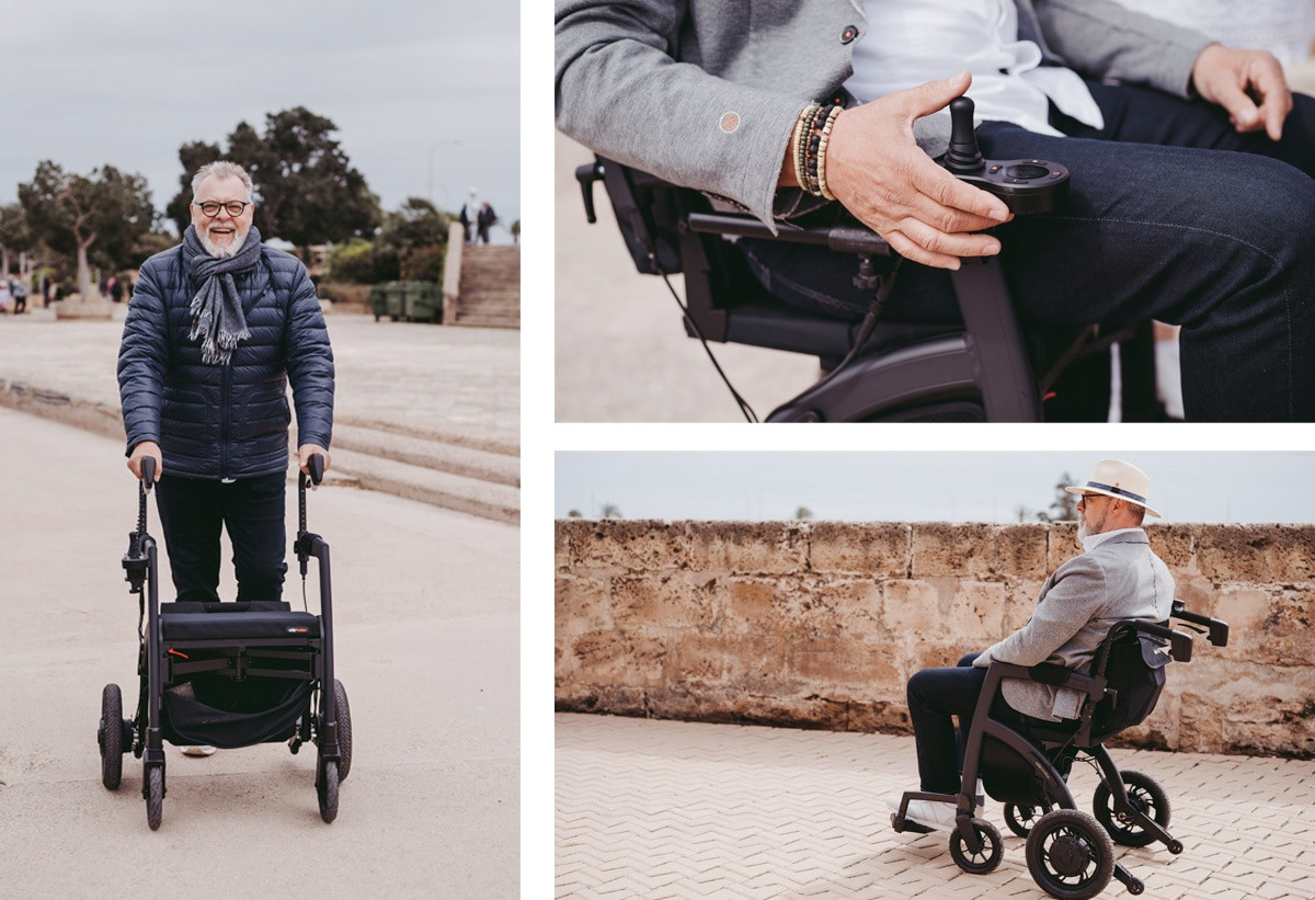 Rollz Motion Electric 2.0 - Rollator and Wheelchair