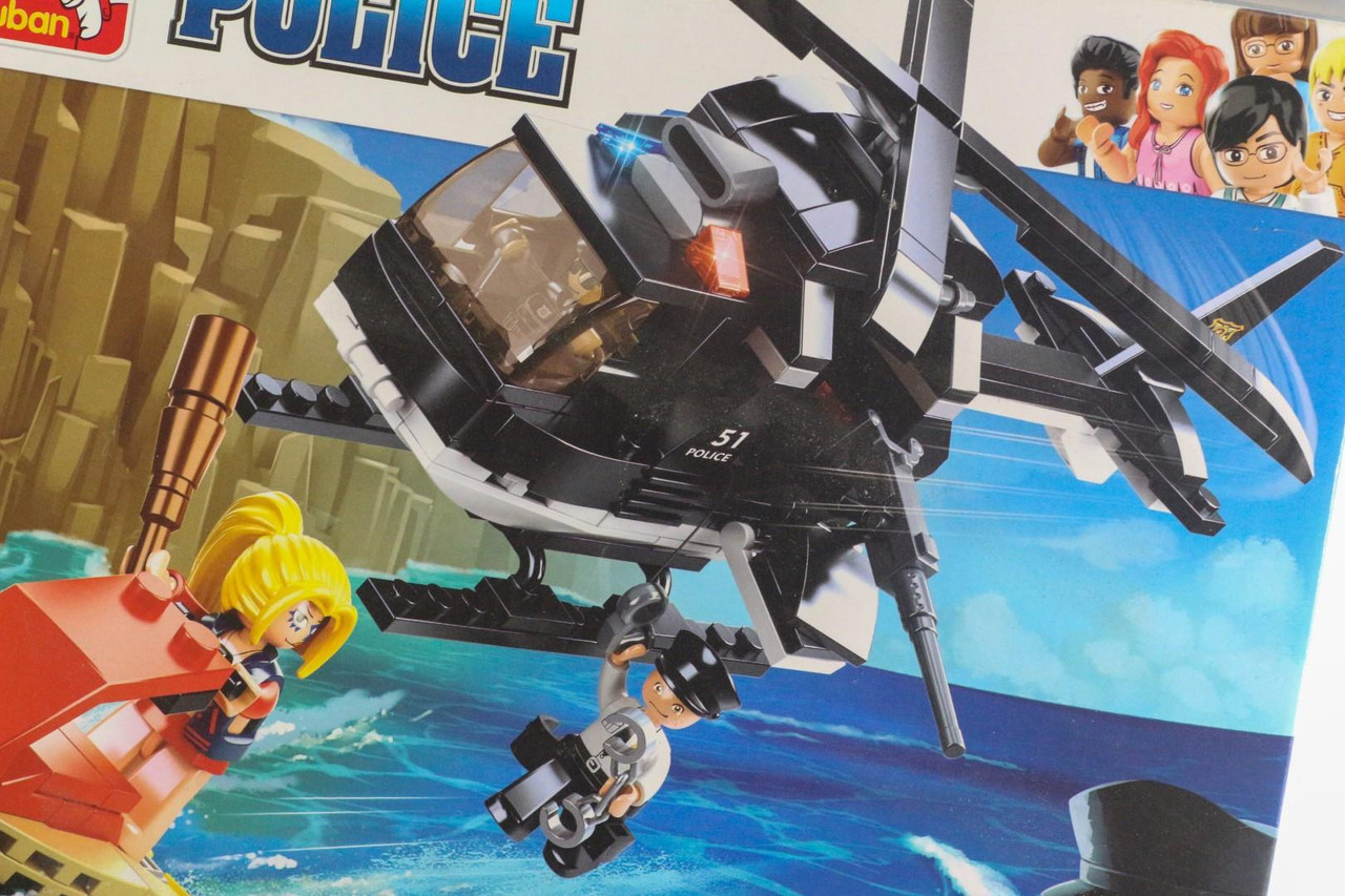 Sluban M38-B0651 Armed Riot Police Helicopter Special Unit 3 Mini ...