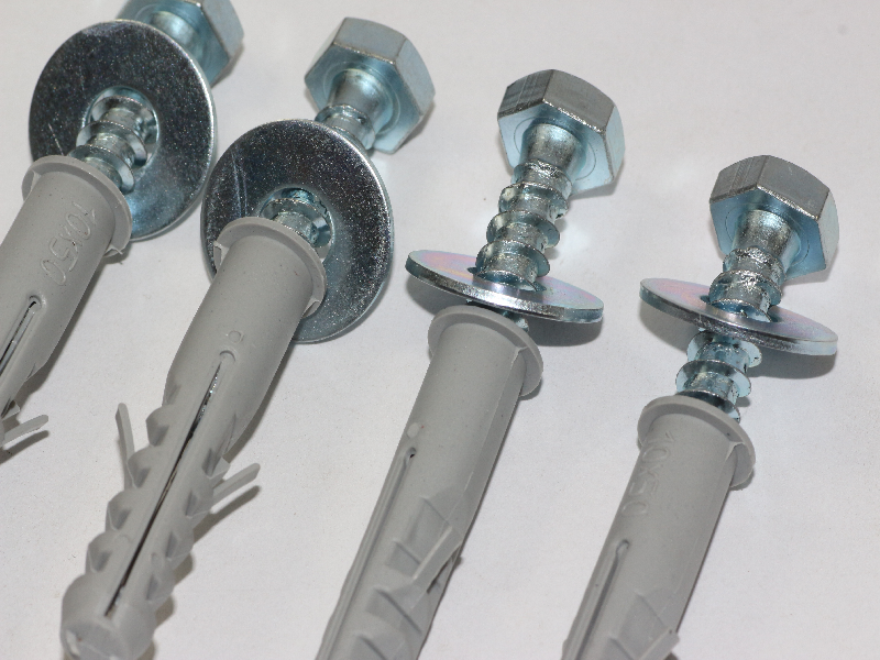 10 x M8 x 80mm Masonry Brick Wall Fixing Screw Bolts & Raw Plugs With ...