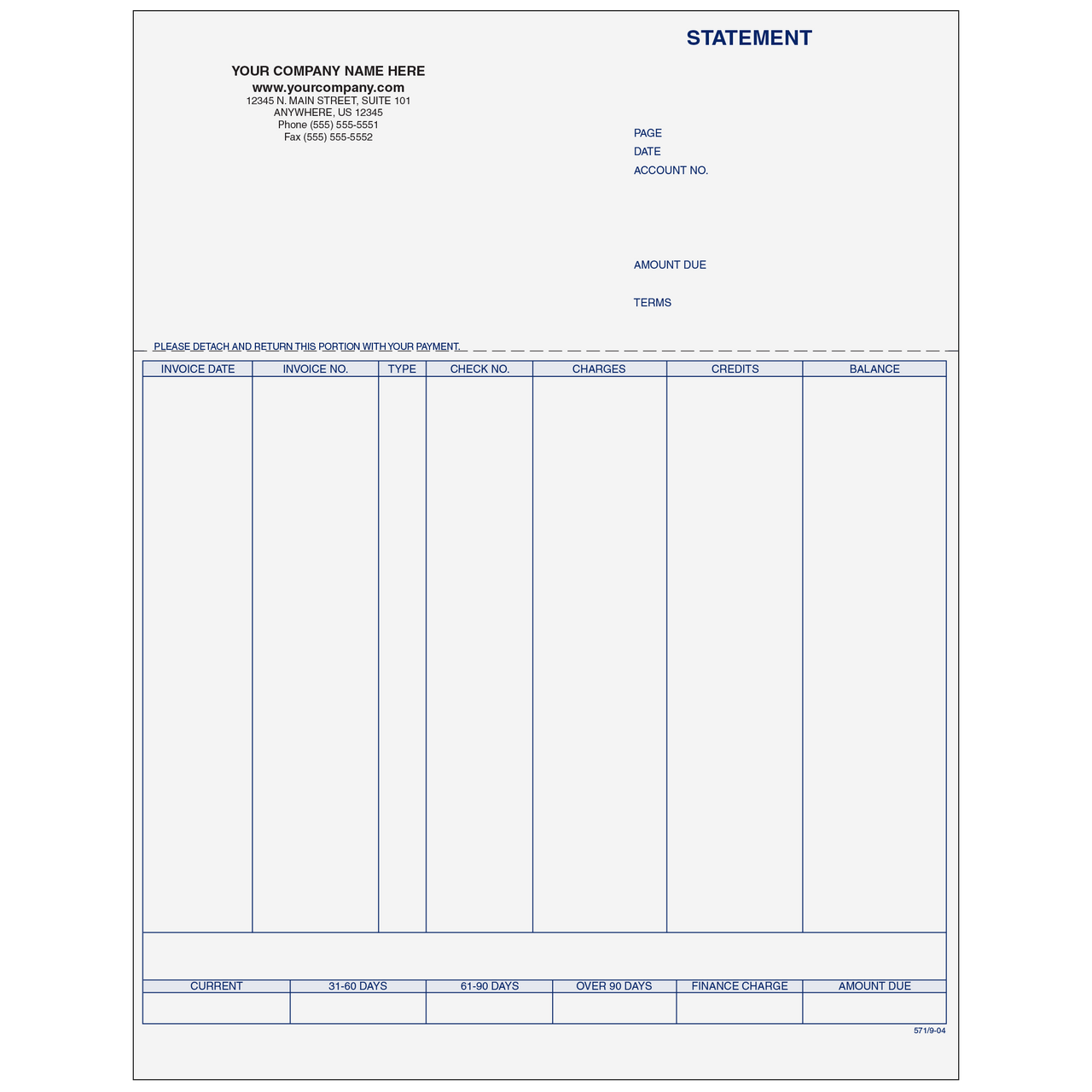 571 - 11" Laser Statement Paper - BrokerForms.com