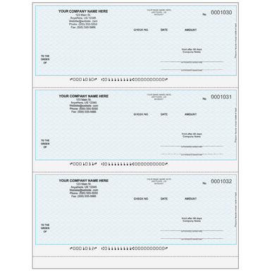 L1030 - Multi-Purpose 3up Business Check - BrokerForms.com