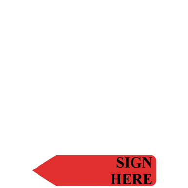 8102414 - RediTag Sign Here (Red) - BrokerForms.com