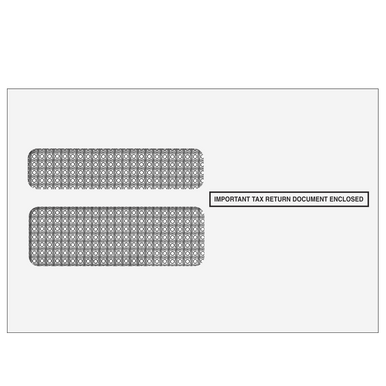 DWENVS05 - W-2 Double Window Envelopes - 2up (Self Seal) - BrokerForms.com