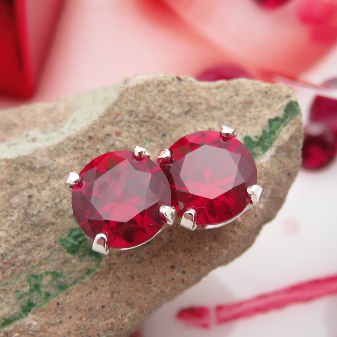 ruby stone earrings for boys