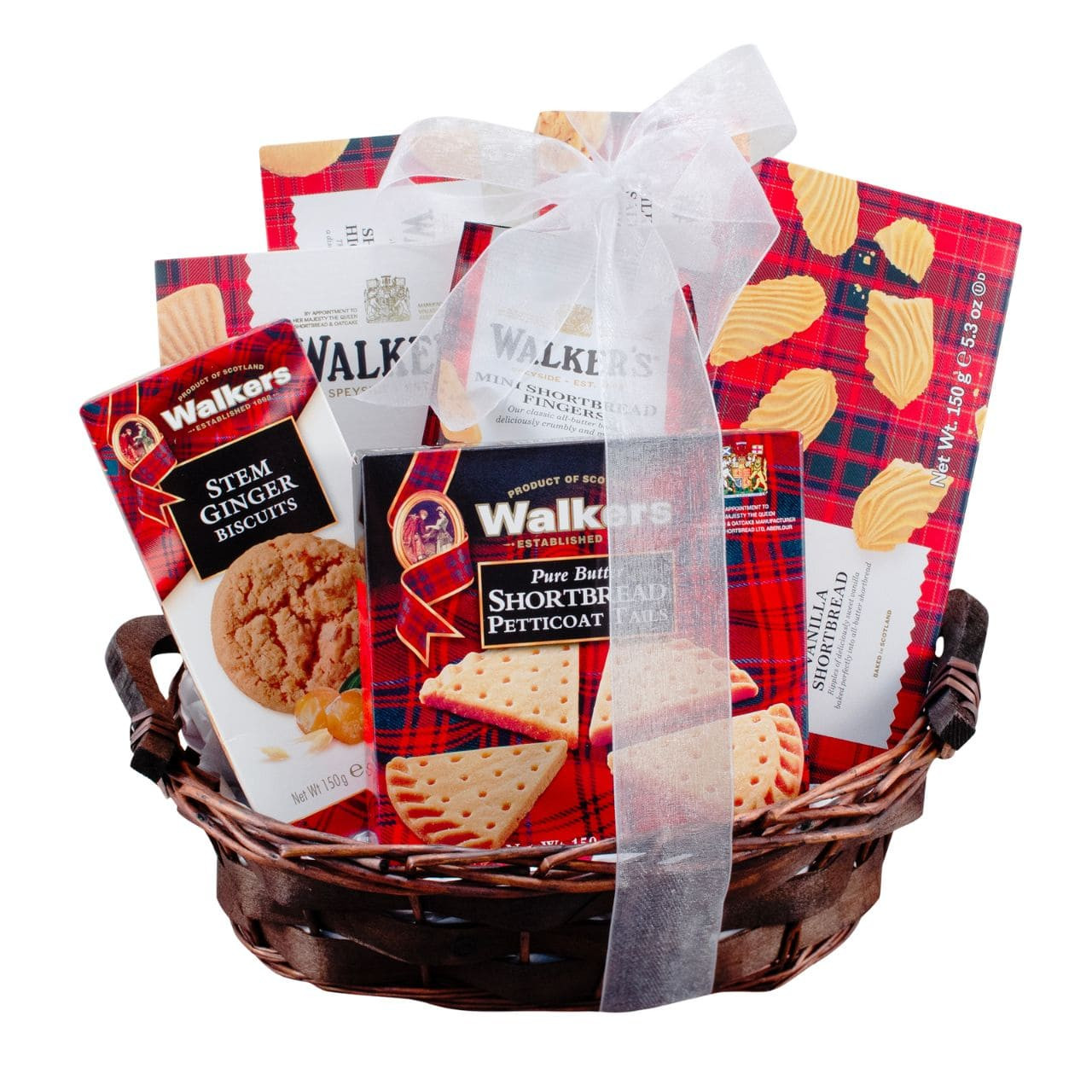 Walker's Luxury Holiday Shortbread Cookie Gift Basket