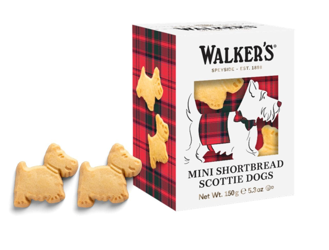 Walker's Scottie Dog Shaped Shortbread Cookie Box