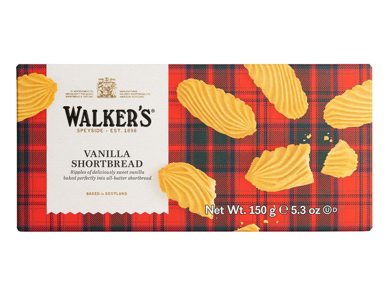 Walker's Vanilla Shortbread Cookies, Shortbread With Real Vanilla