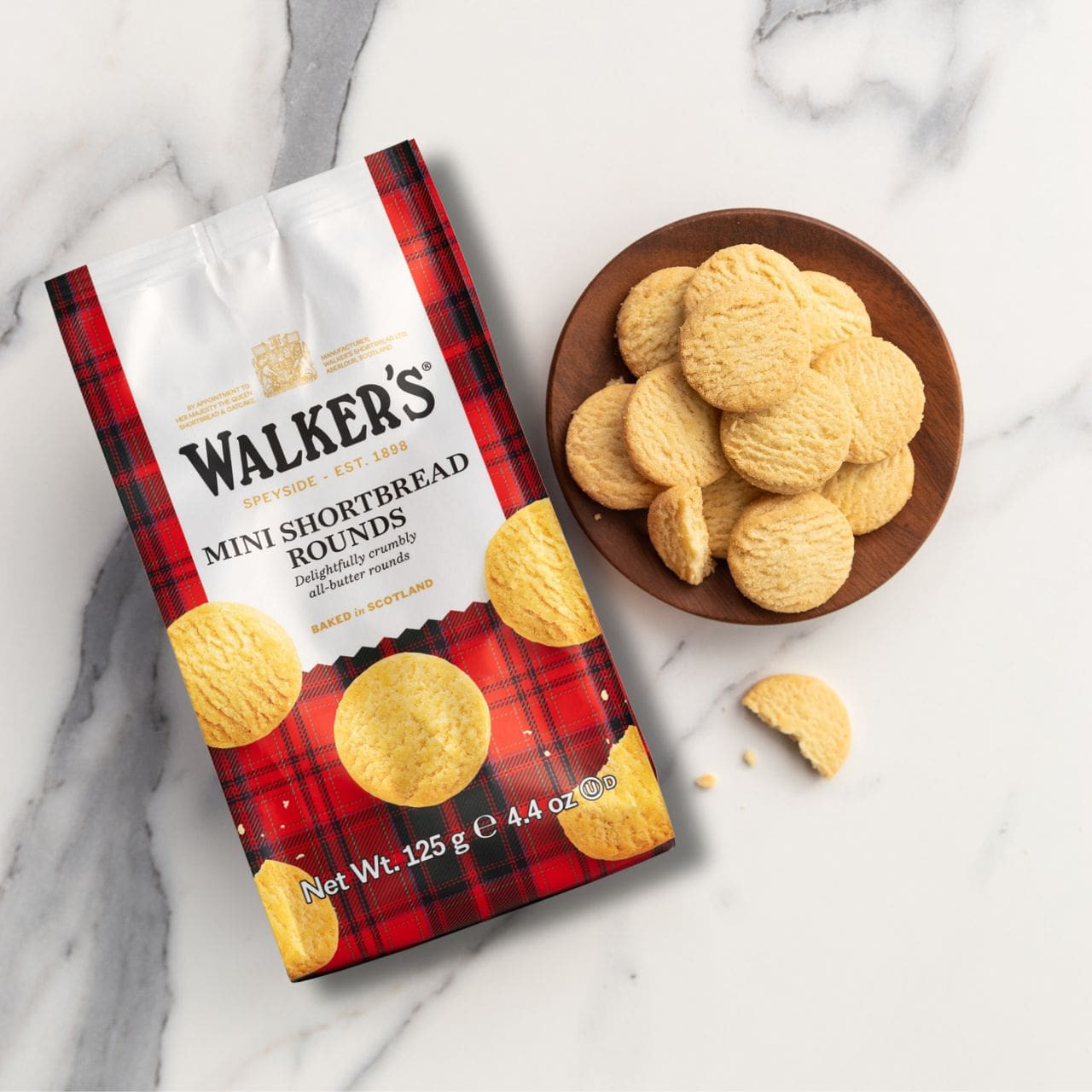 Walker's Mini Shortbread Rounds, Mini Shortbread Rounds Bag