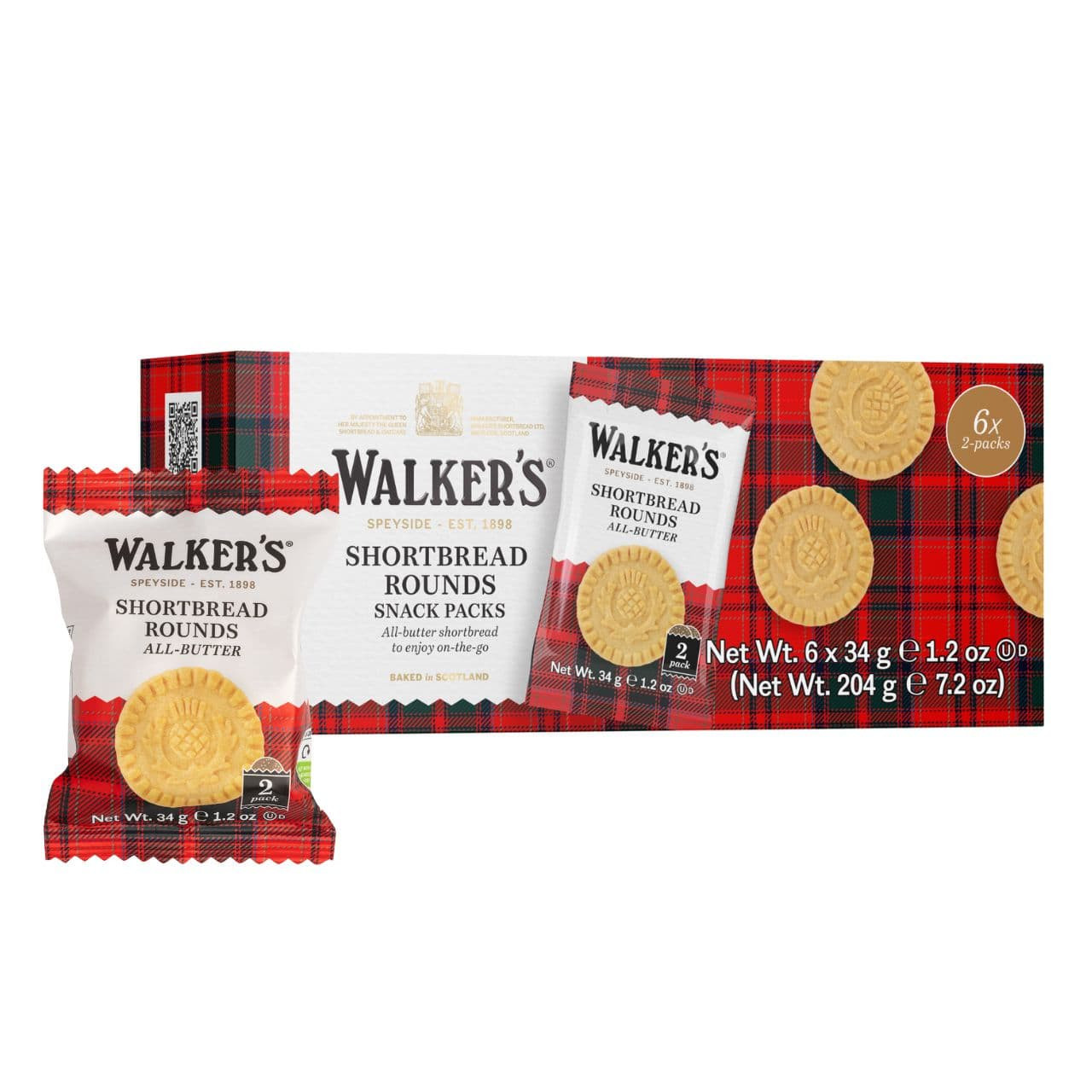Shortbread Rounds, Walker's Round Shortbread Cookies