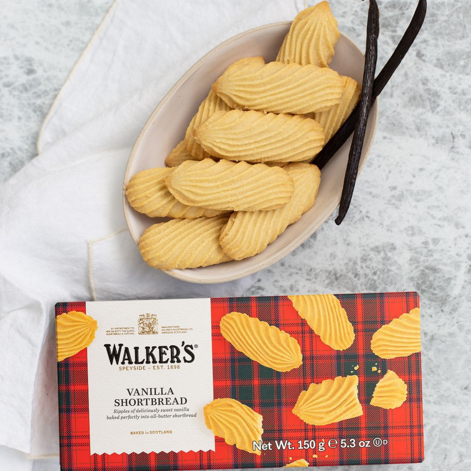 Walker's Vanilla Shortbread Cookies, Shortbread With Real Vanilla