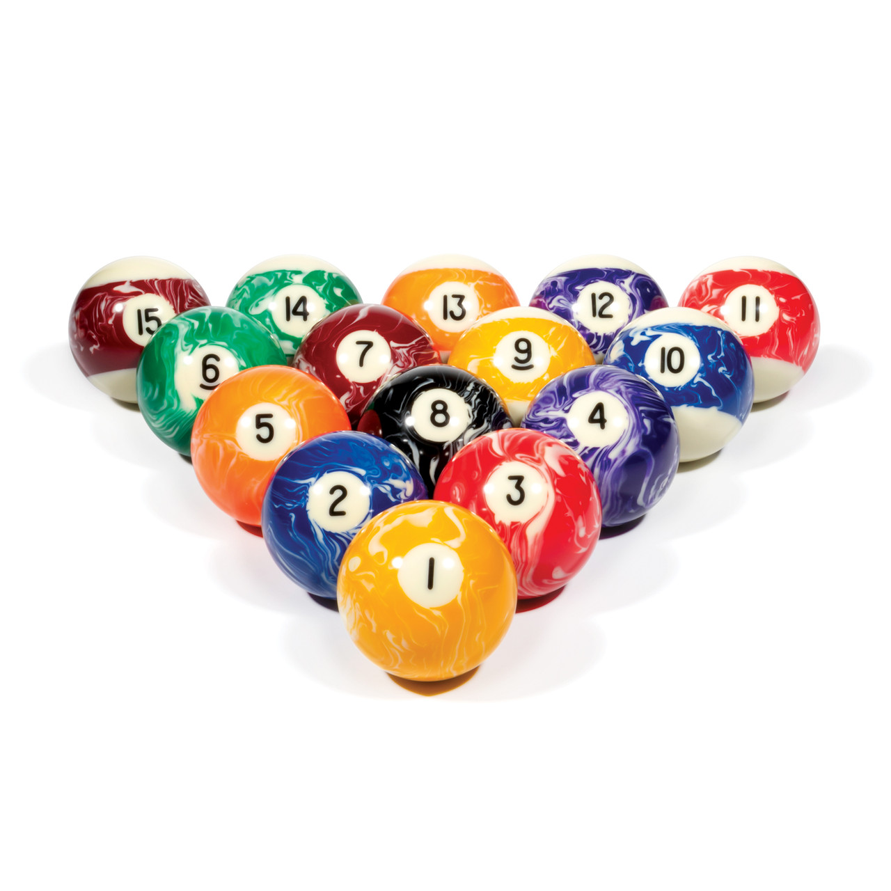 The McDermott Marble Series Pool Ball Set at Wolf Iron Cues