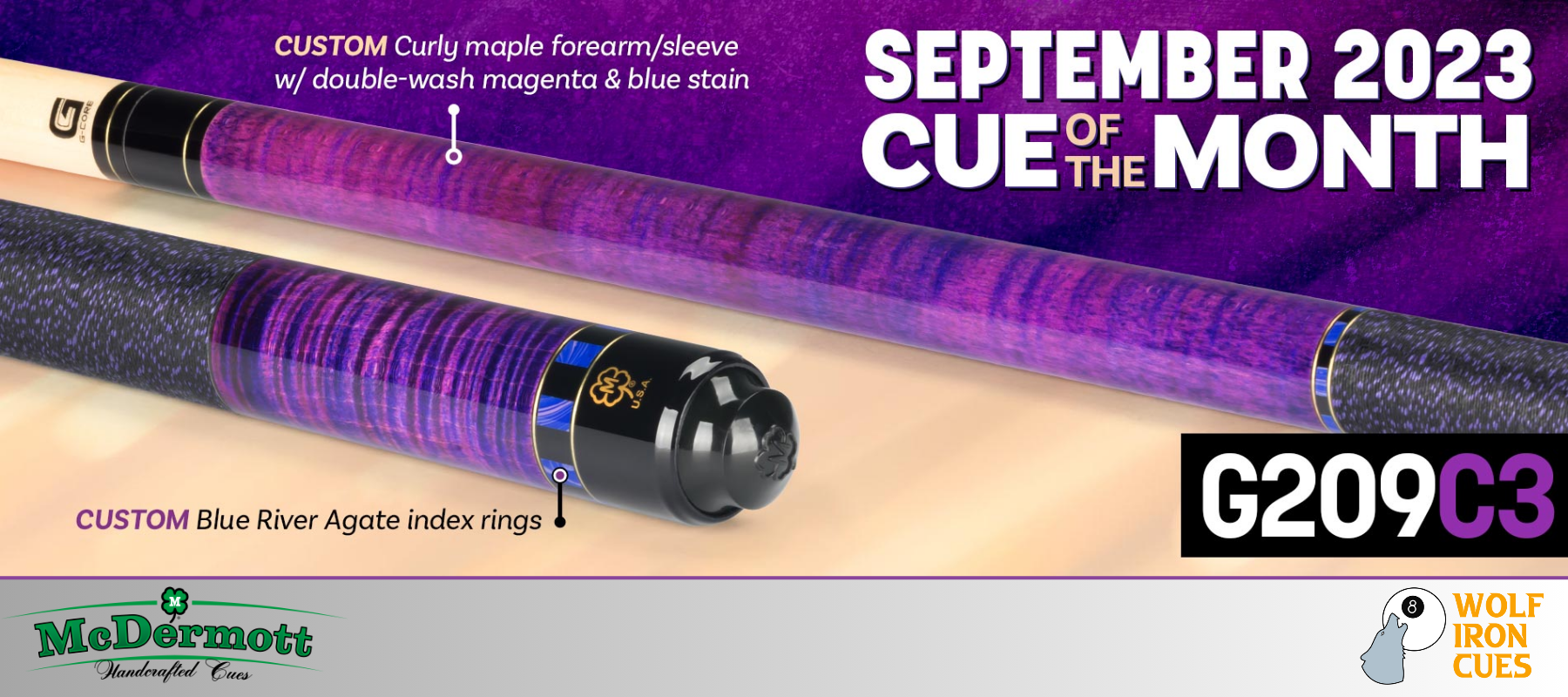 Wolf Iron Cues | Pool Cues, Game Rooms and More!