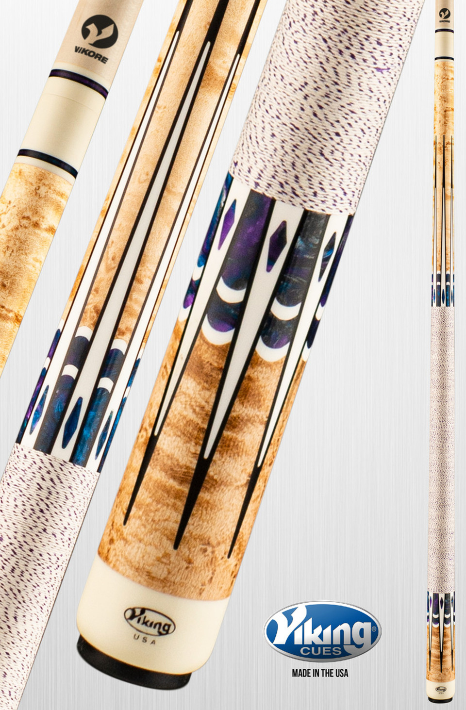 The Viking B9051 Pool Cue at Wolf Iron Cues