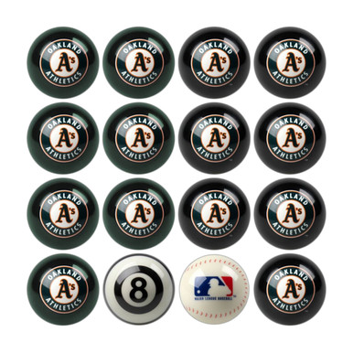 Oakland Athletics Home Vs Away Billiard Ball Set
