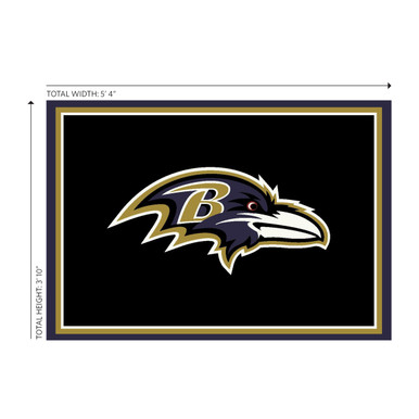 The Baltimore Ravens 4x6 Spirit Rug at Wolf Iron Cues