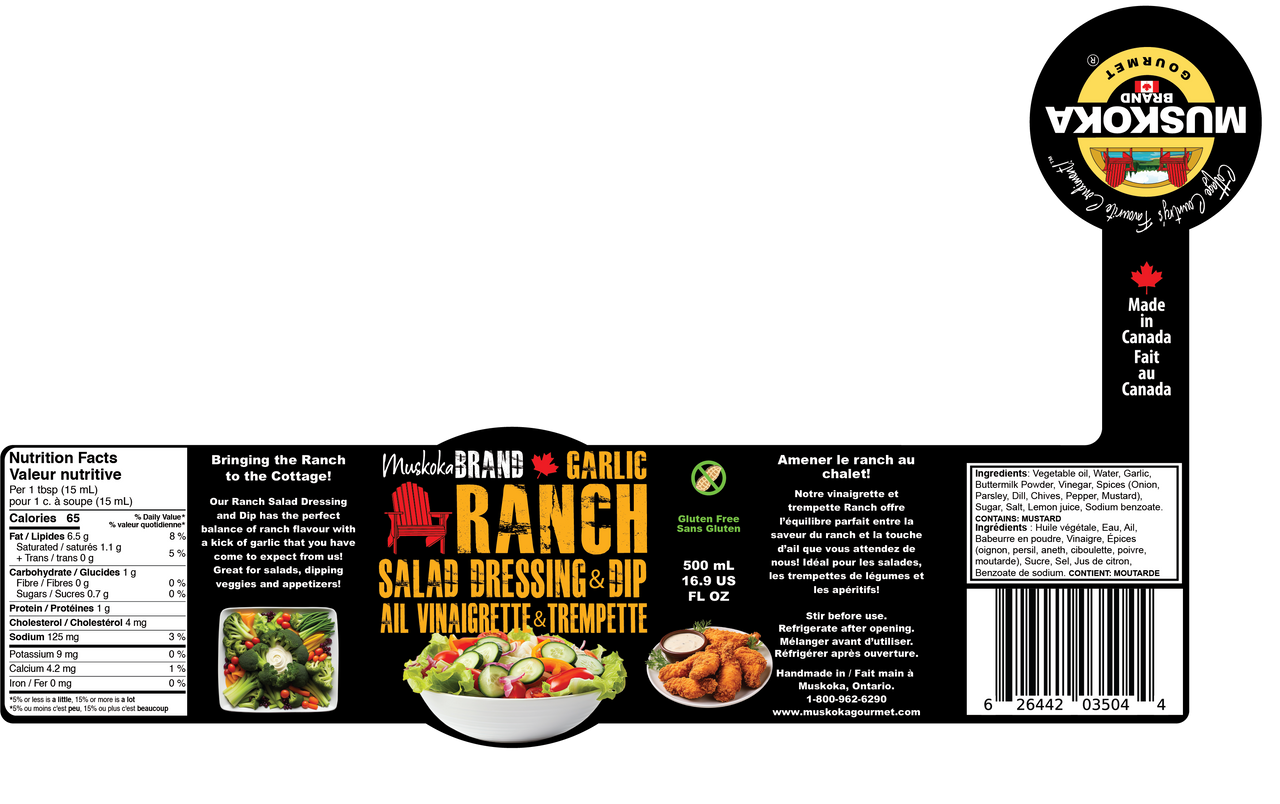 Ranch Salad Dressing & Dip - 500mL