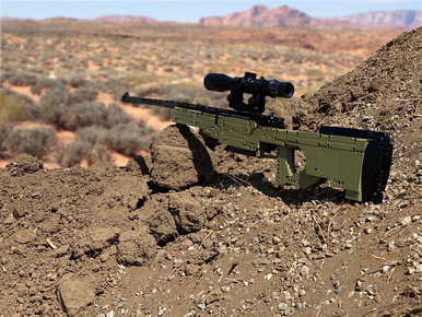 Caliber Building Blocks Sniper Rifle - Forge Safety Personnel
