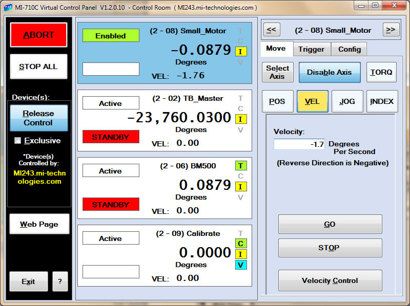 MEC-AE-0.4 Azimuth Over Elevation Positioning System