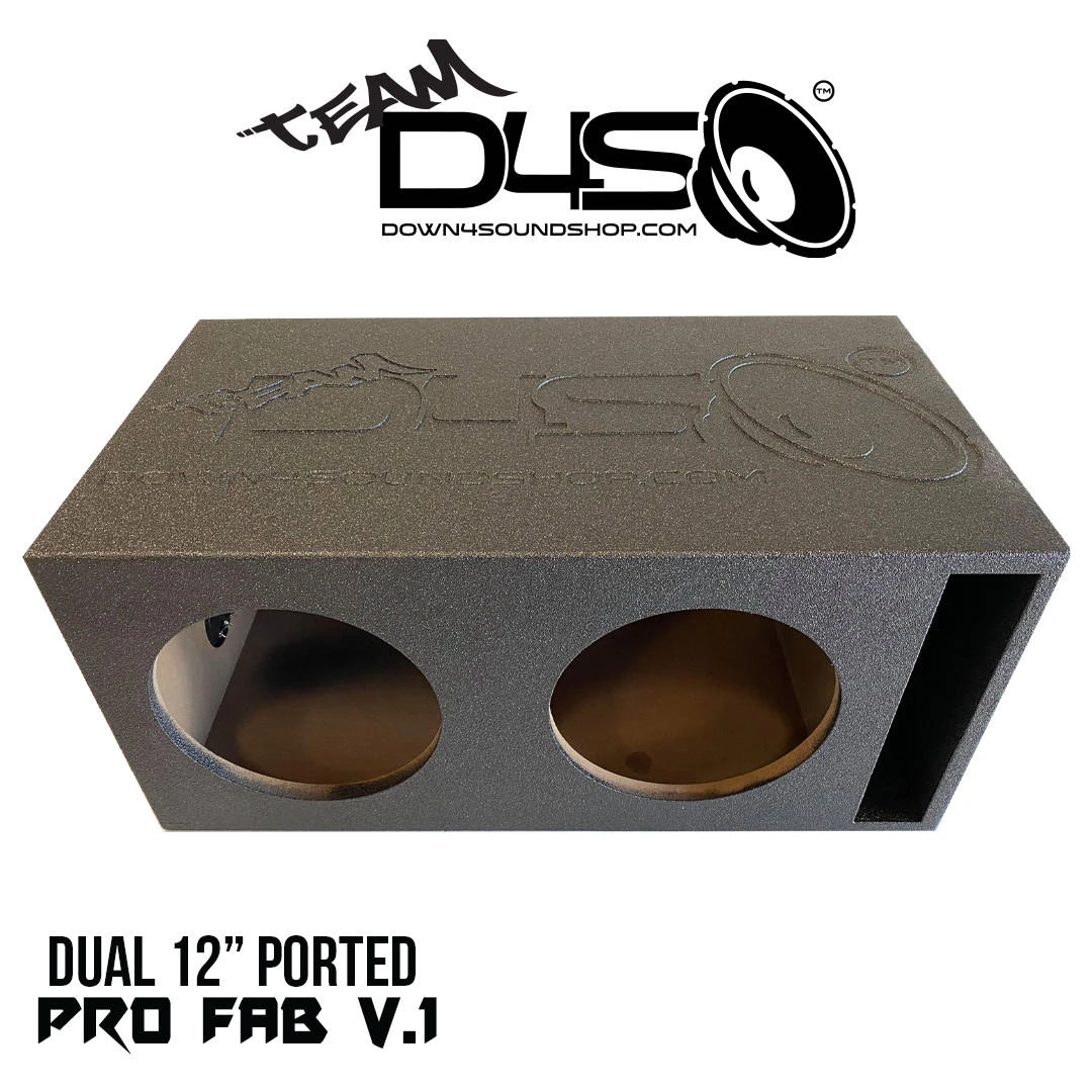 Down4sound PRO-FAB 12 | 2 12 Sub Box | Dual 12-Inch Ported Subwoofer ...