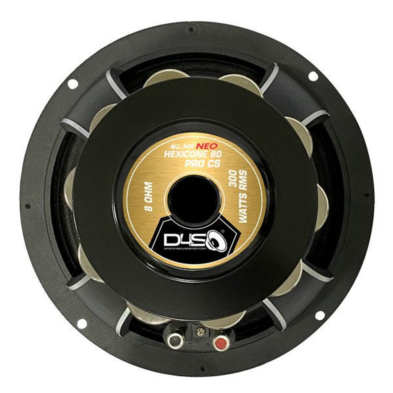 Down4Sound Hexicone PRO 6.5 SS8 All SZN - 6.5" Carbon Fiber Pro Audio Speaker - 200W RMS, 8 Ohm ...