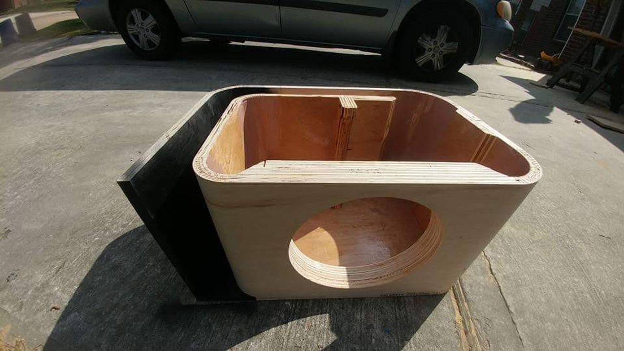 Single 18" Custom Kerf Ported Subwoofer Box - Down4sound Shop