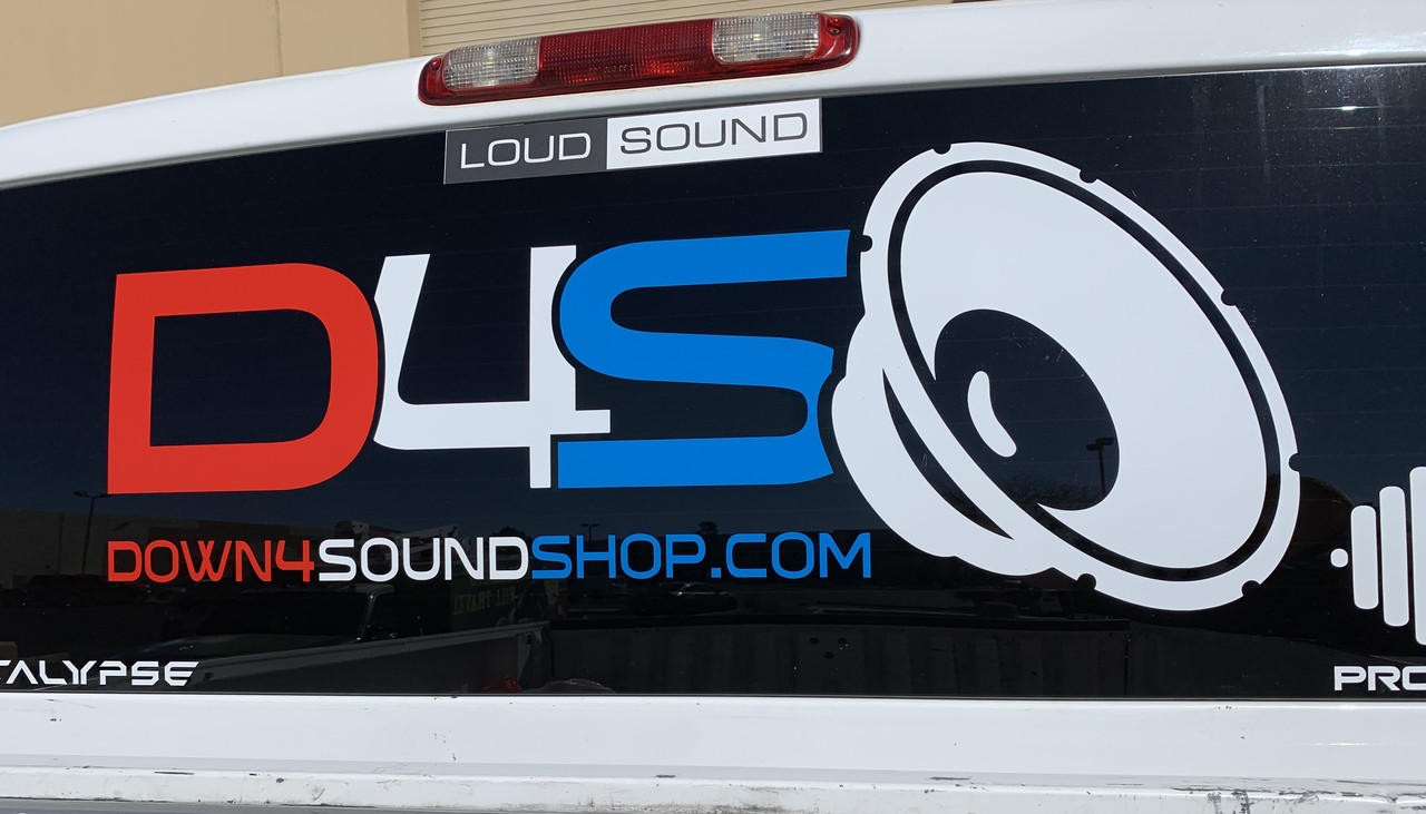 DOWN4SOUND | 12" TEAM LOGO STICKER V2 - Down4Sound Shop